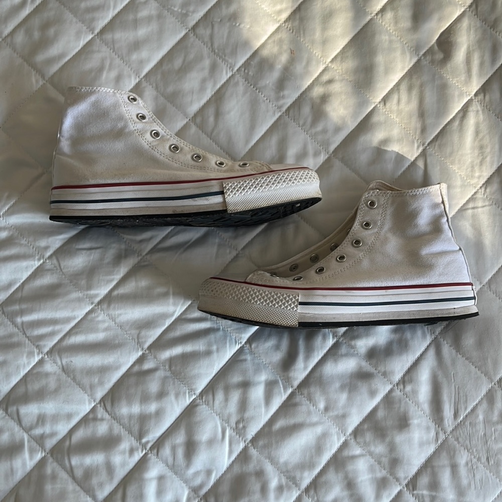 White Platform Converse - Gem